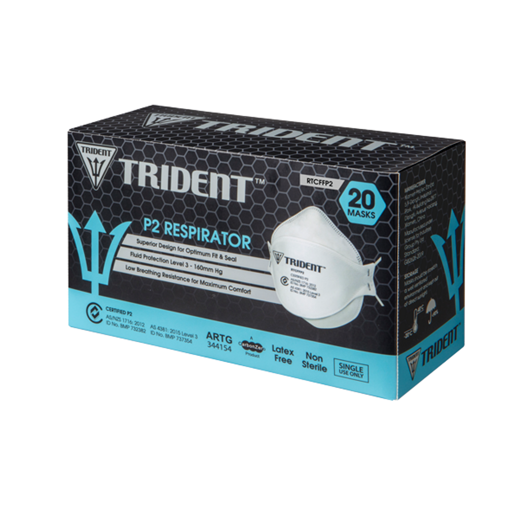 Trident™ P2 Industrial and Level 3 Surgical Respirator 20 Pack | My Website