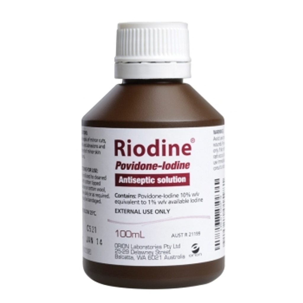 Riodine Povidone-Iodine Antiseptic Solution 10% 100ml | My Website